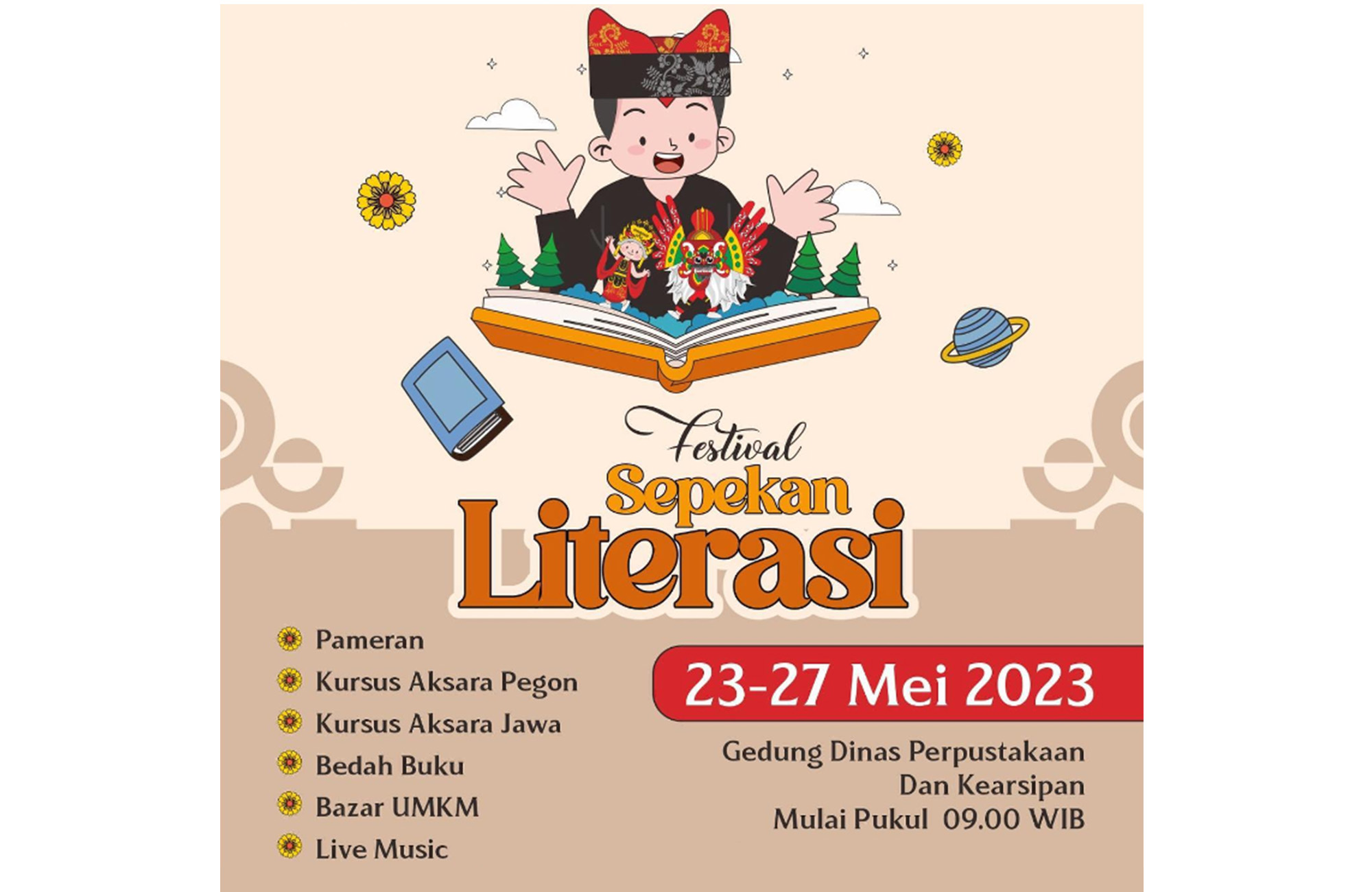 Festival Sepekan Literasi Tampilkan Prasasti hingga Karya Sastra ...