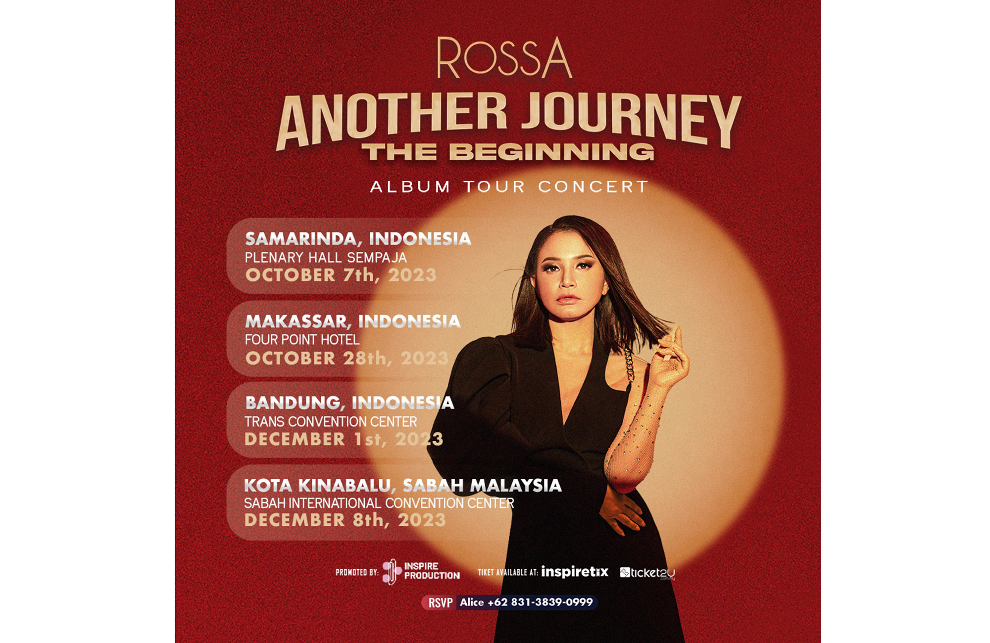 Queen of Pop Indonesia Rossa Lanjutkan Tur Album di 3 Kota Indonesia ...